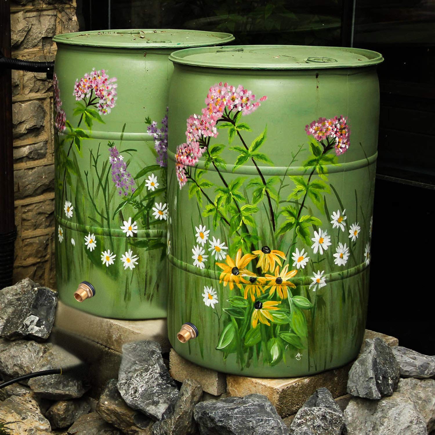 3 Pieces 1/2 Inch Female 3/4 Inch Male Solid Brass... – Grandado