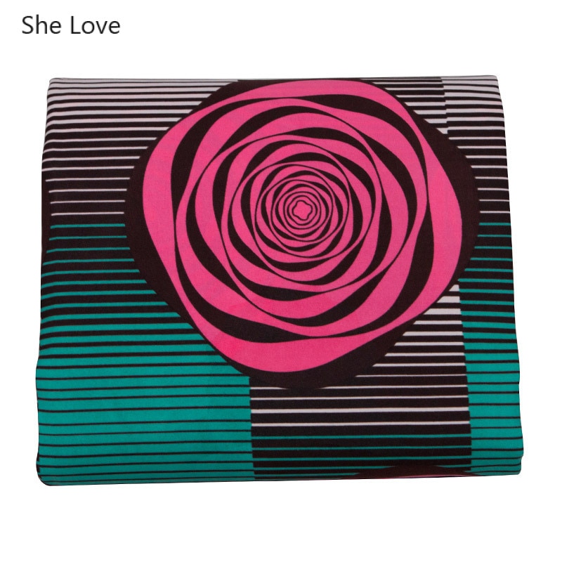 She Love 1Yard Ankara African Rose Flower Printed ... – Grandado