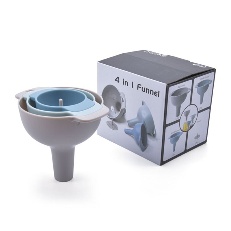 Kitchen Funnel Set Nested Funnels with Handle Plas... – Grandado