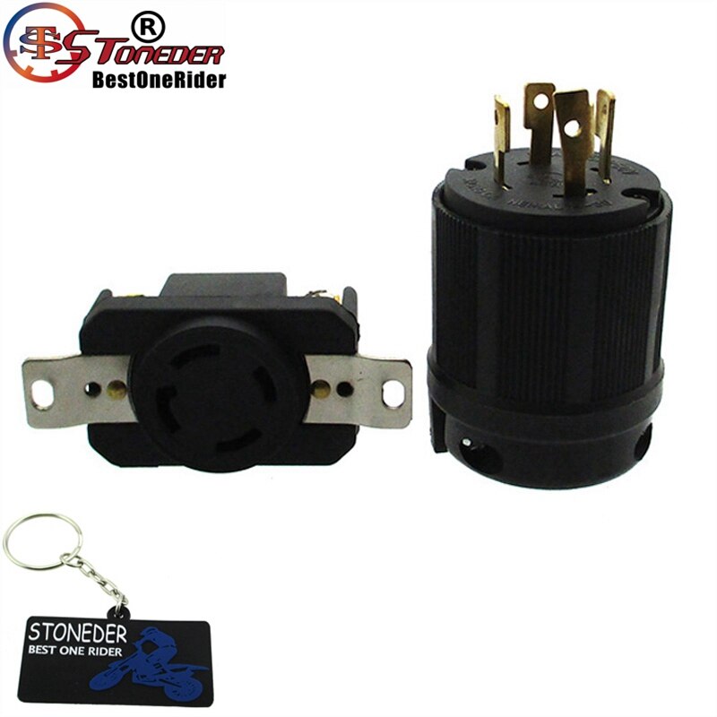 STONEDER 30A MP 4 Prong Receptacle Twist Lock Sock... – Grandado