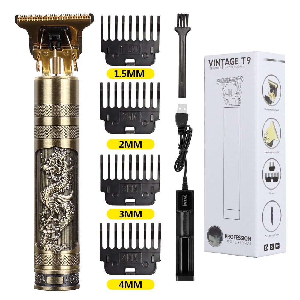 T9 USB Electric Hair Clipper Rechargeable Shaver B... – Grandado