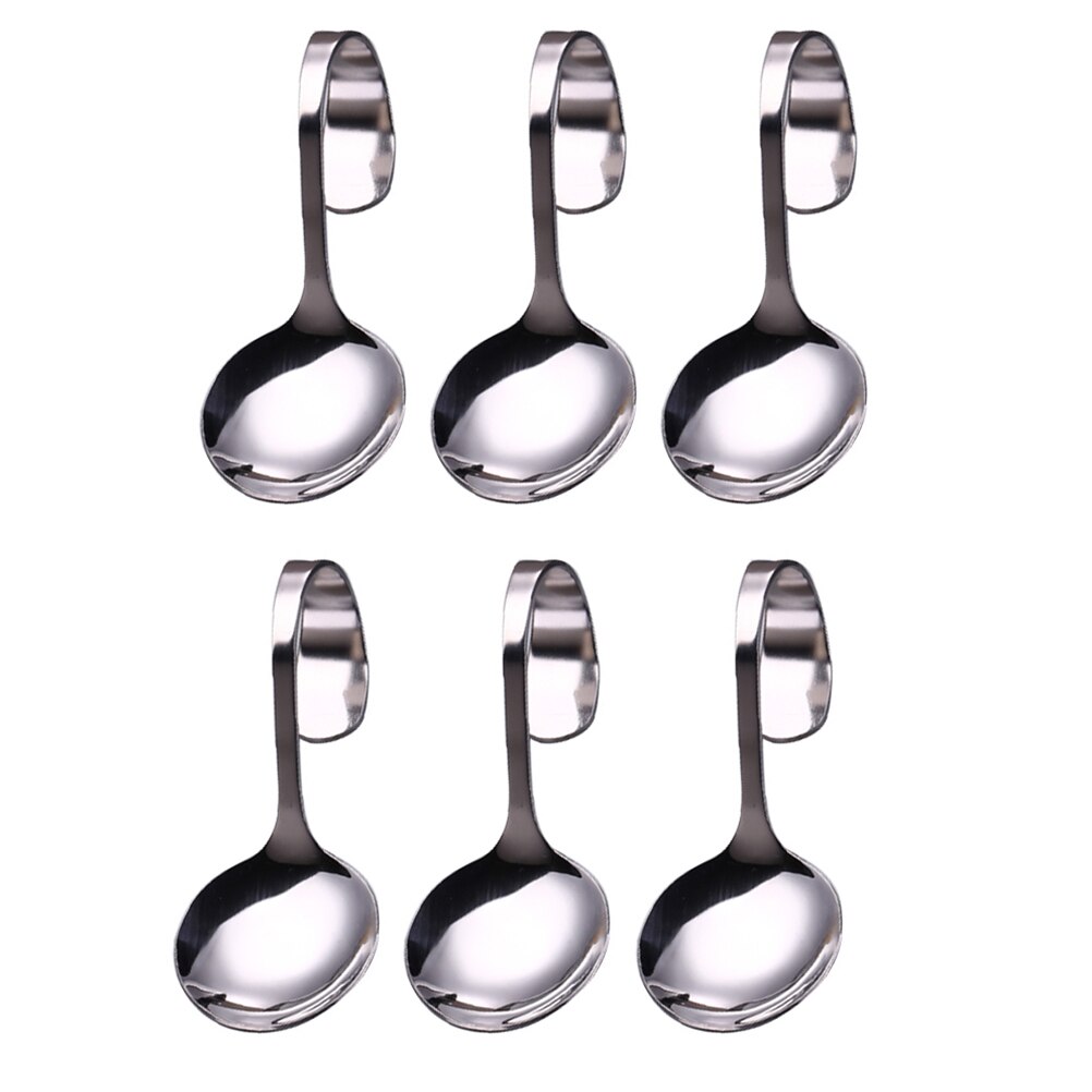 6pcs Durable Dessert Spoon Salad Spoon Stainless S... – Grandado