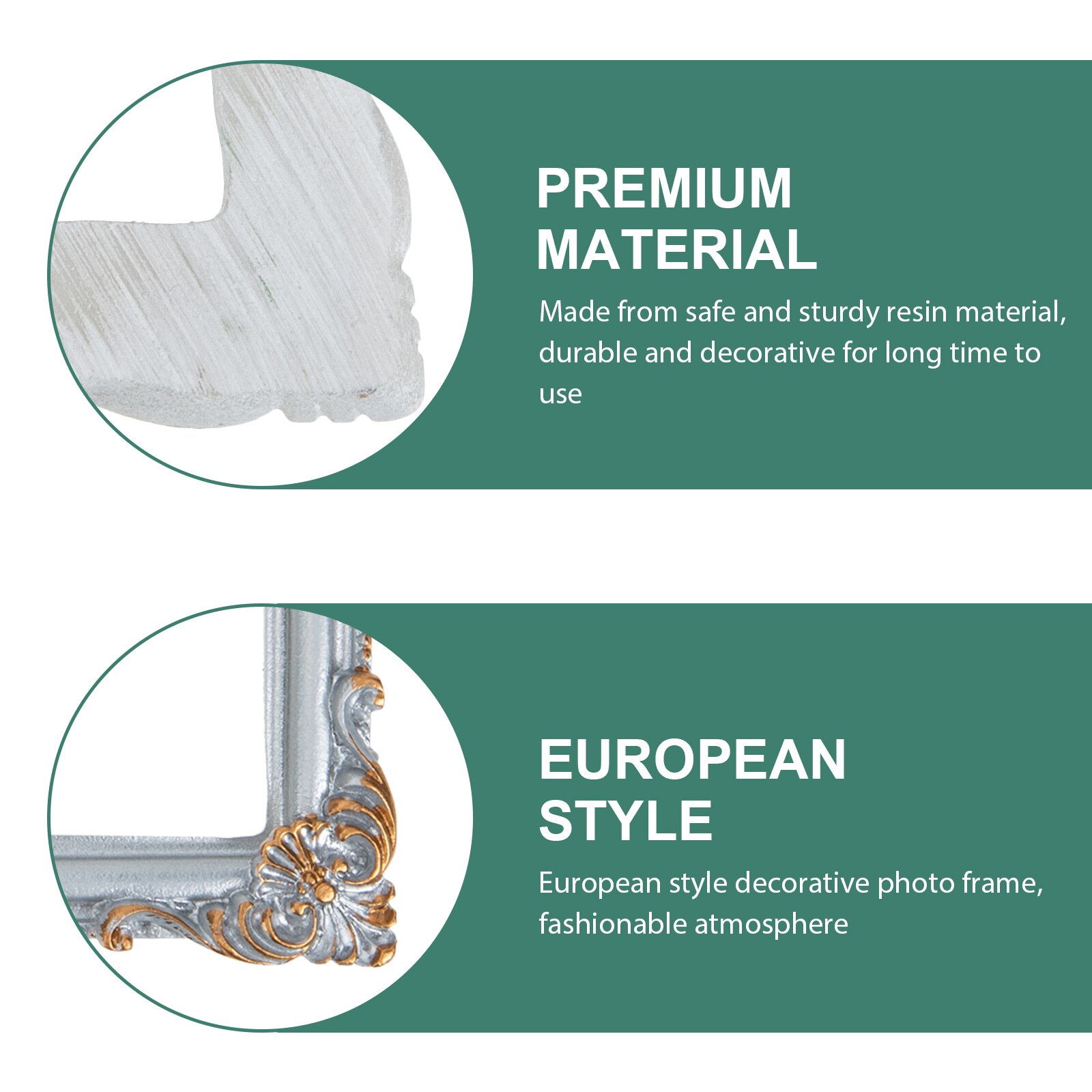 Resin Photo Frame Prop Vintage Picture Frame Decor... – Vicedeal