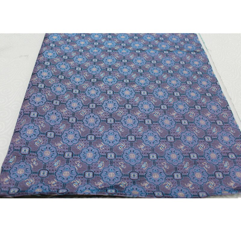 CF419 1yard Blue Silk Fabric Chinese Style Brocade... – Grandado