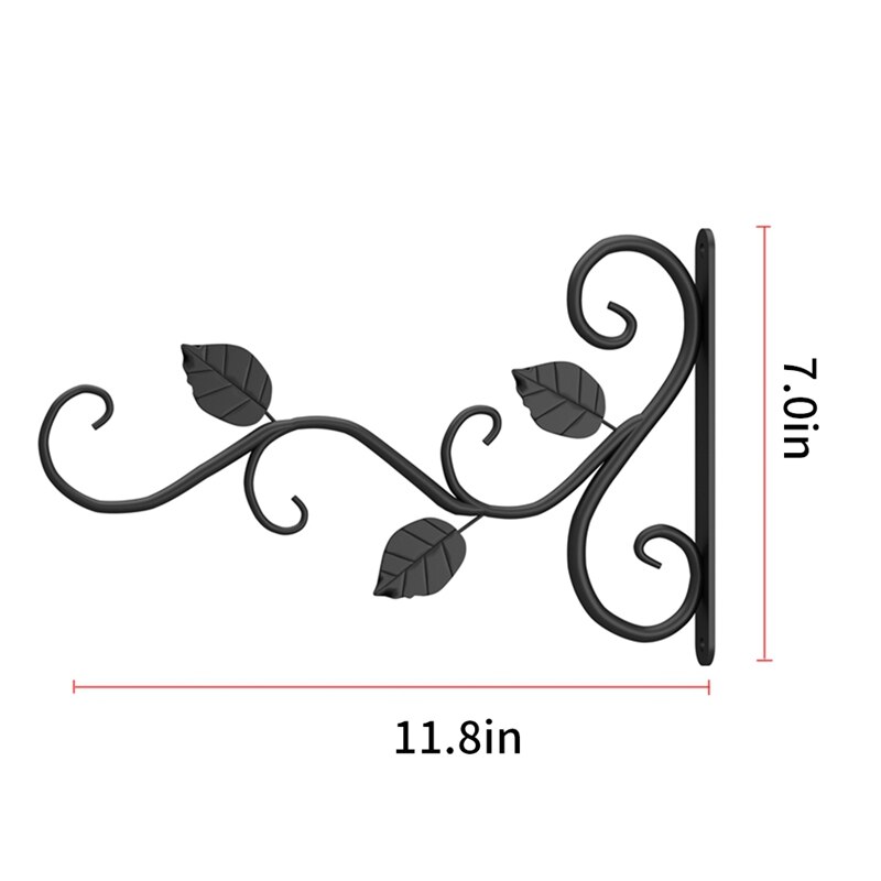 2 Pcs Plants Bracket Wall Hanging Flower Pot Suppo... – Vicedeal