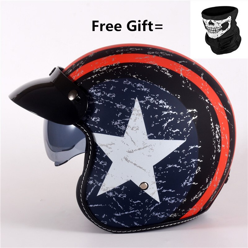 Wanli 818 Motorhelm Retro Casco Chopper Vintage Op... – Vicedeal