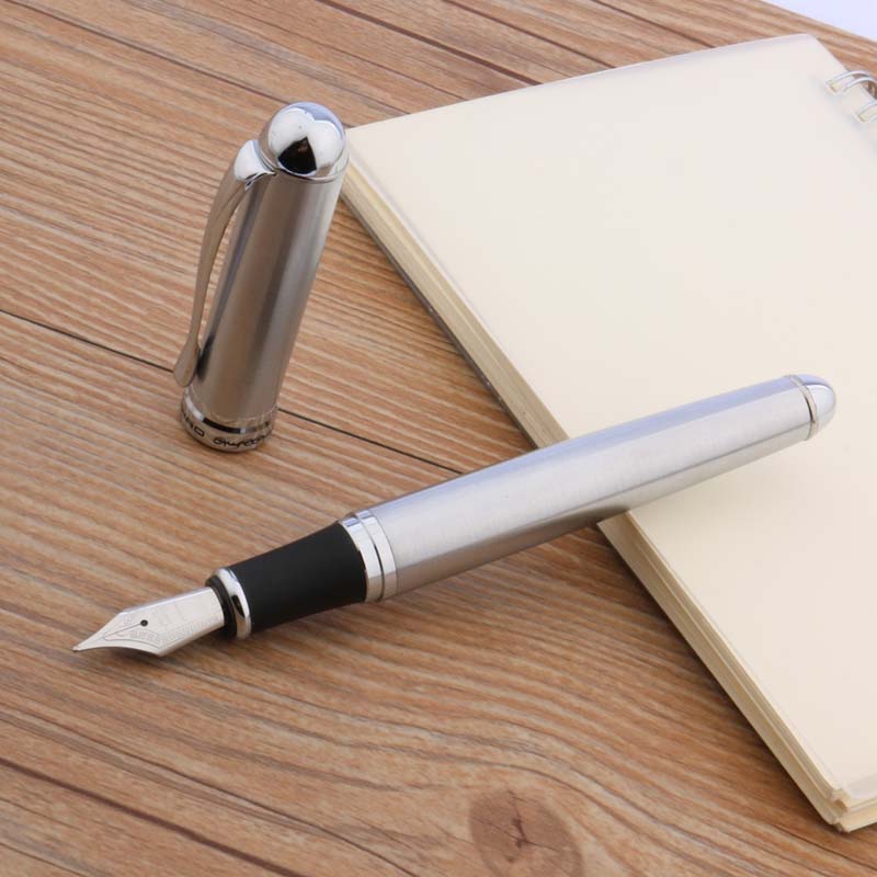JINHAO X750 Fountain Pen Metallic Bright Silver Fl... – Grandado
