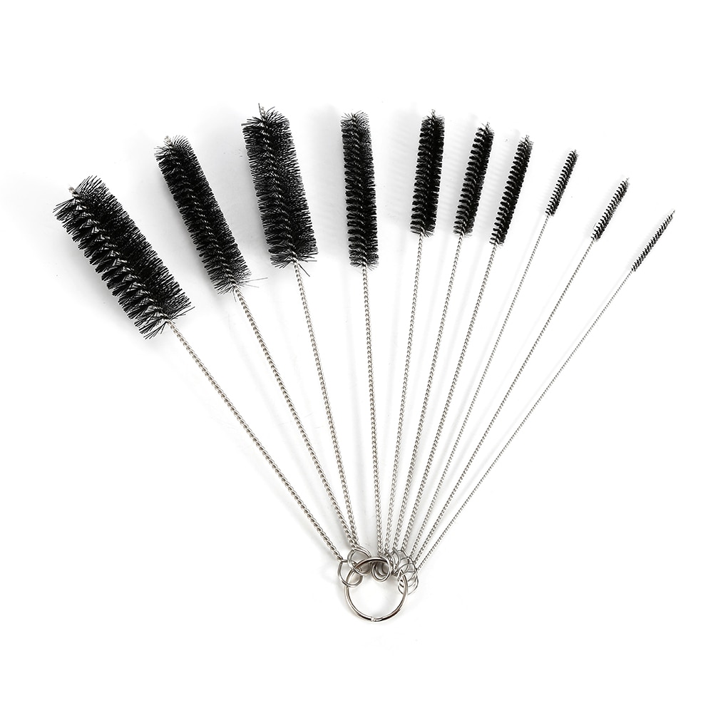 10 Pcs / set Stainless Steel Nylon Brush Tube Bott... – Vicedeal