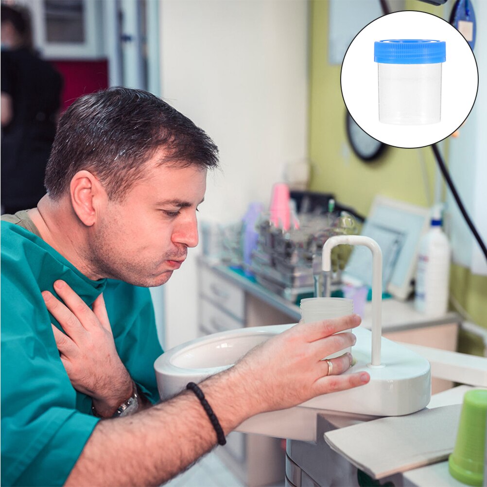 25Pcs Small Specimen Cups Portable Sputum Containe... – Vicedeal