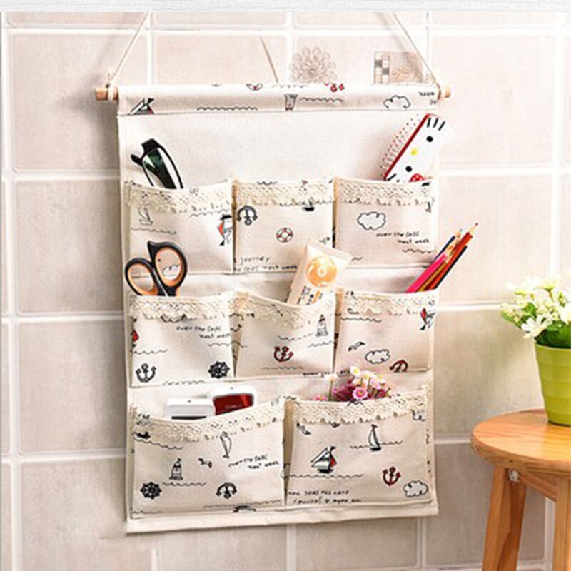 Multi-layer Wall Hanging Bags Holder Fabric Debris... – Grandado