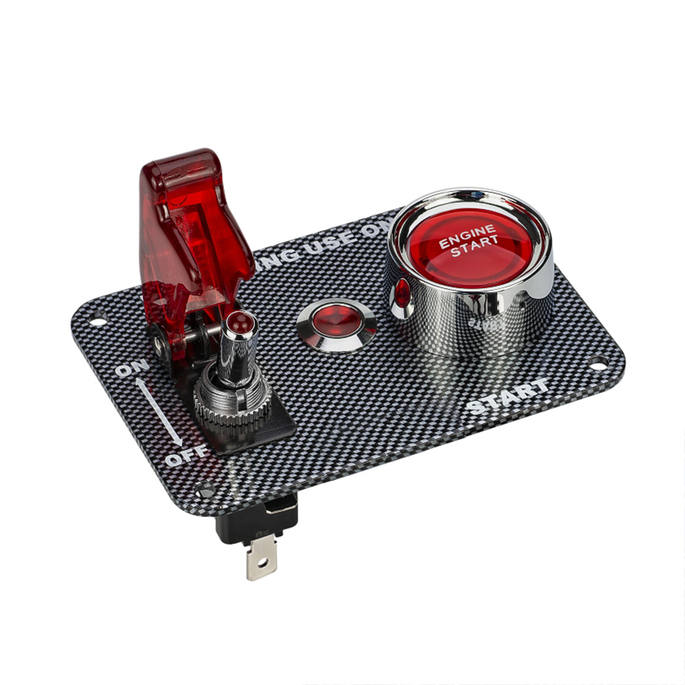 Carbon Fiber 12V Racing Ignition Switch Panel Star... – Grandado