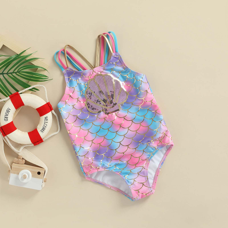 Princess Girls Swimsuit Summer Straps Sleeveless S... – Grandado