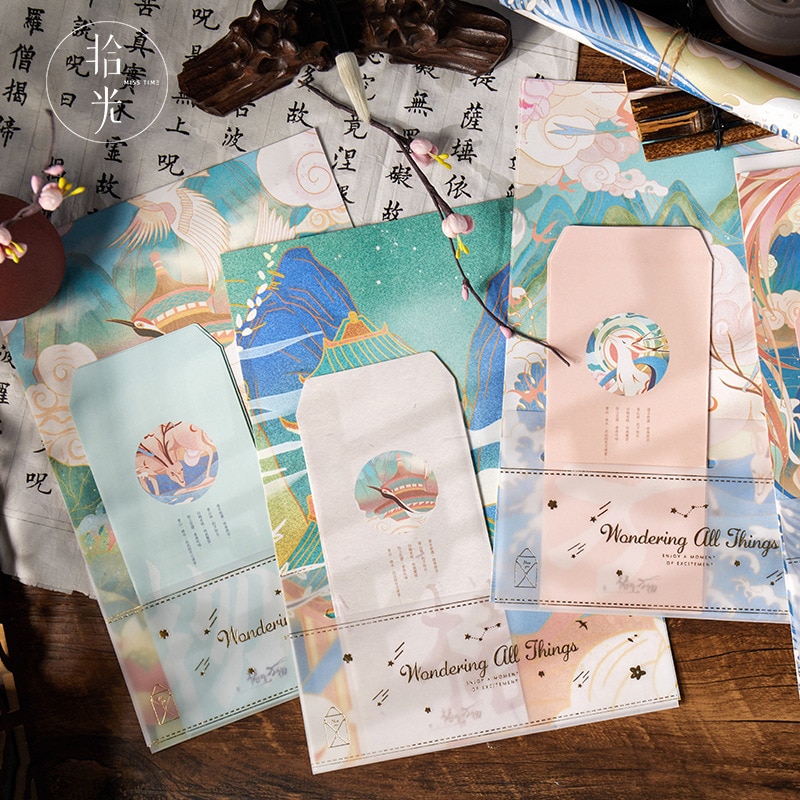 4 Set Letter envelope Kraft Paper Envelopes Cute K... – Grandado