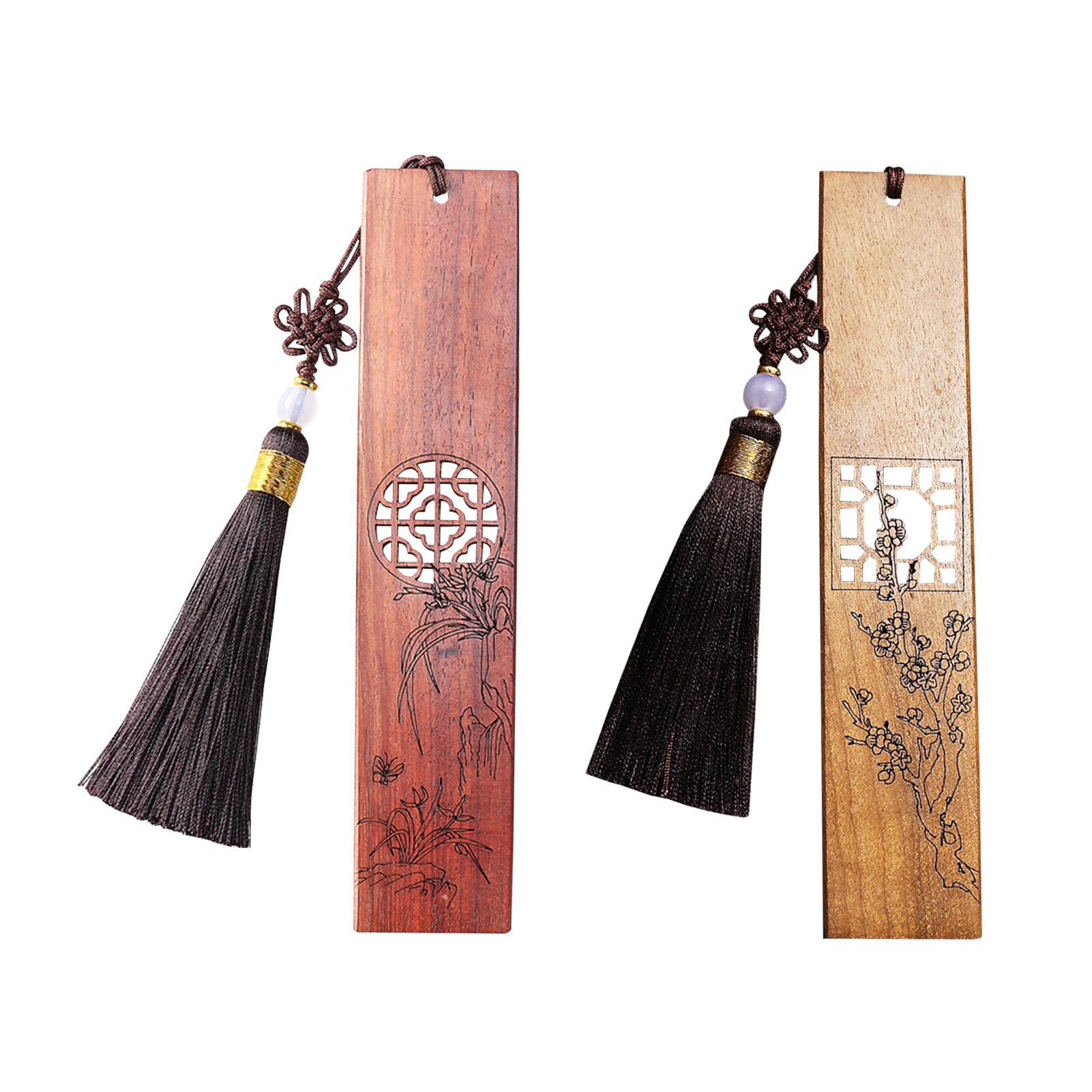 2pcs Wood Bookmark Men Women With Tassel Lightweig... – Vicedeal