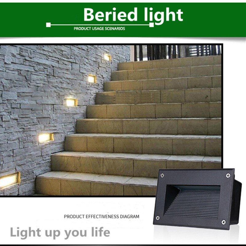 LED hoek lamp begraven lamp rechthoekige landschap... – Grandado