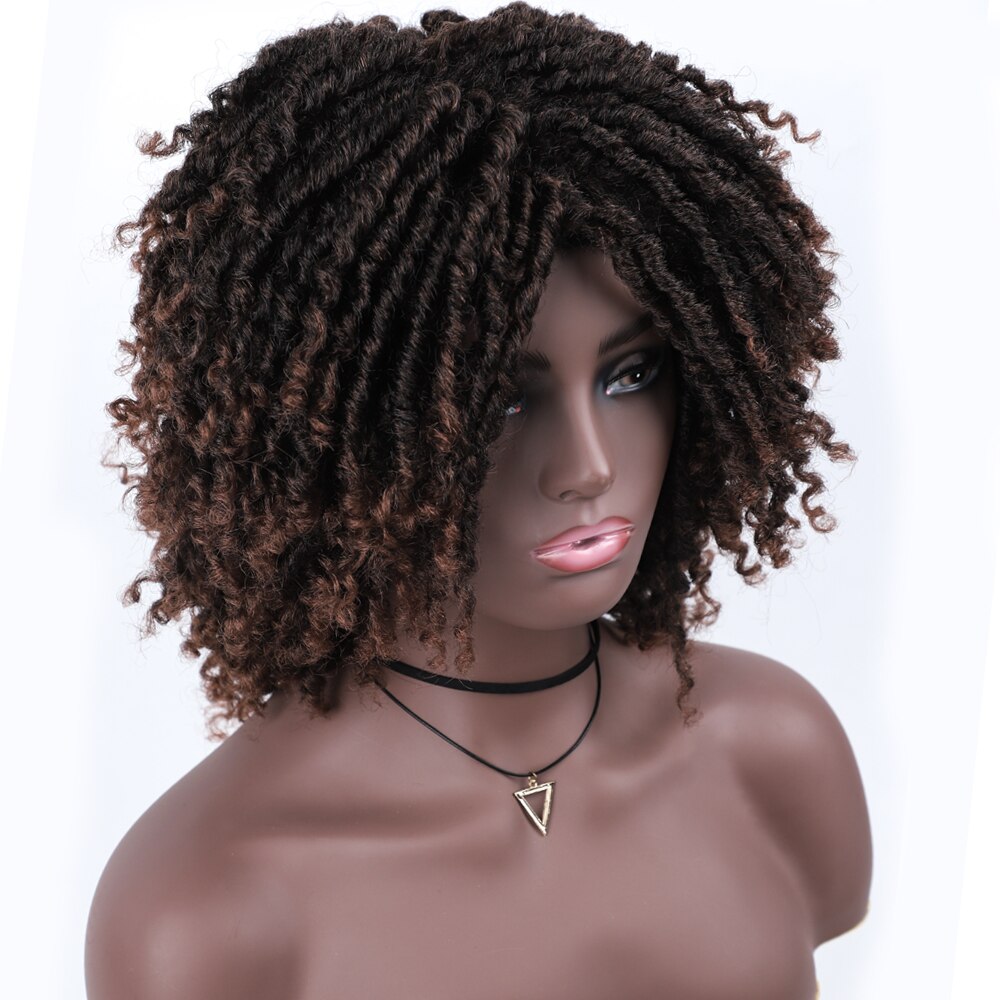 MODERN QUEEN 14'' Short Synthetic Dreadlocks Wigs ... – Grandado