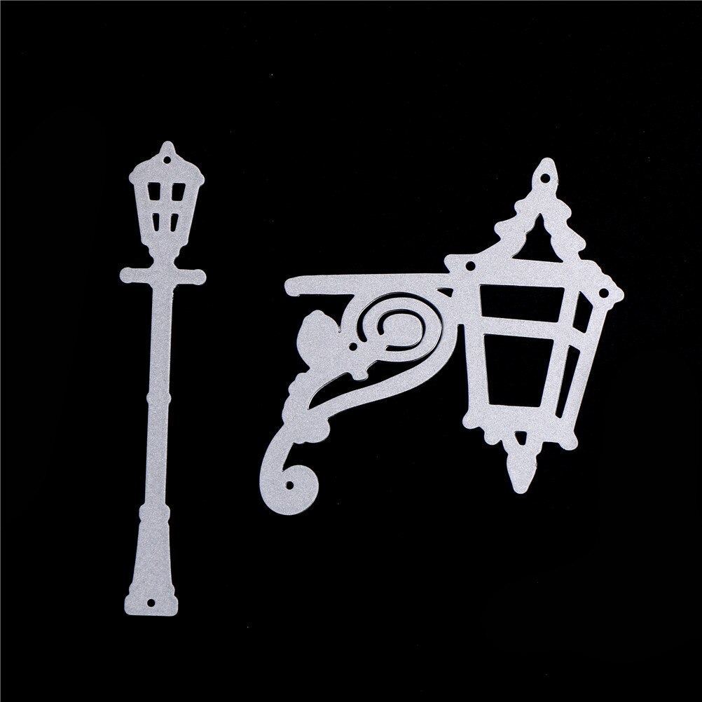 2Pcs/set Street Light Lamp Cutting Dies Stencil Te... – Grandado