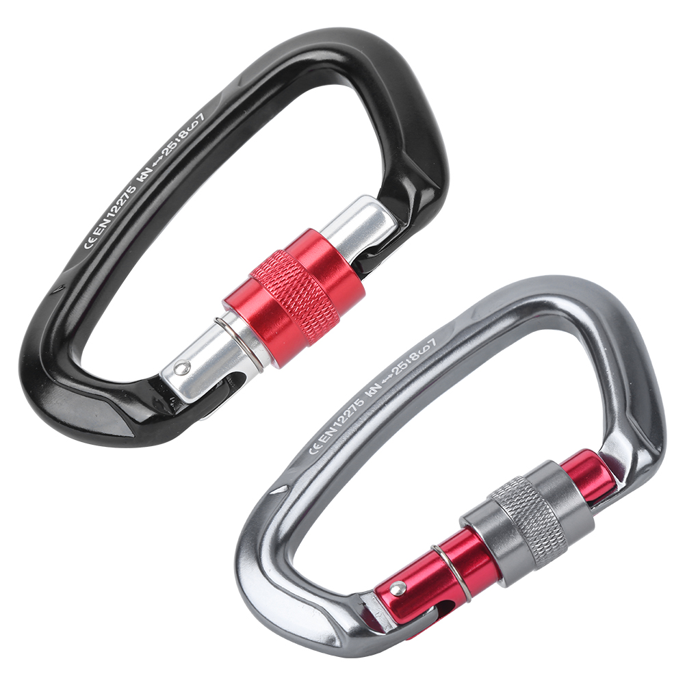 Carabiner D-Shaped 25KN Carbiner Key Hooks Climbin... – Vicedeal