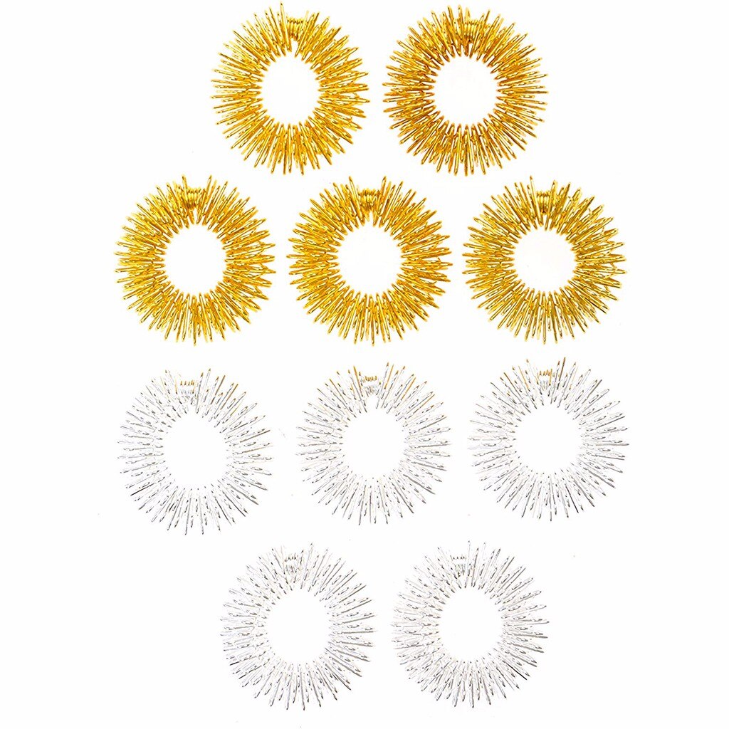 10Pcs Finger Ring Toy Stress Relief Sensory Spring... – Vicedeal
