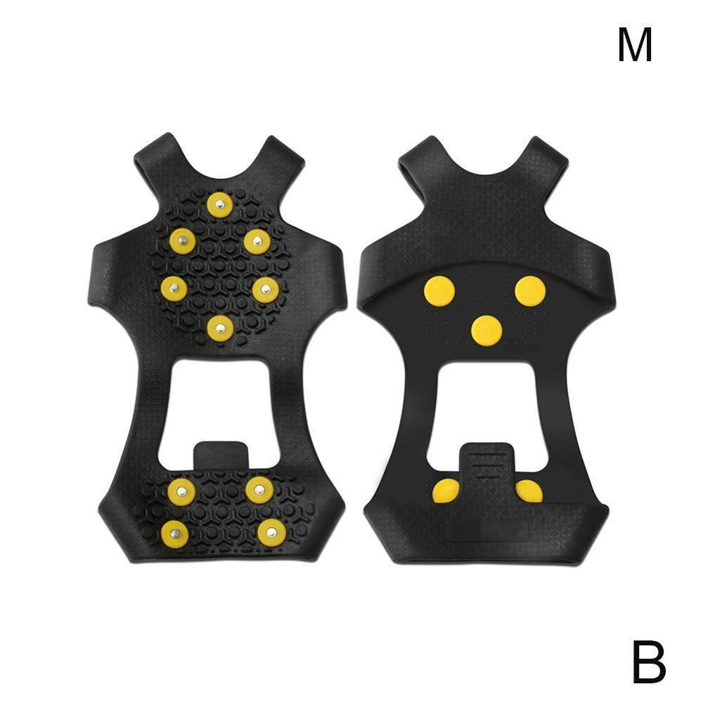 1 Pair 10 Studs Anti-Skid Ice Gripper Spike Winter... – Grandado