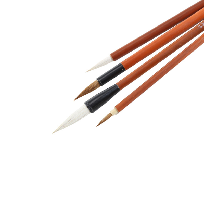 4 stk/sett kinesiske pensler ulvehår/sauehår kunst... – Vicedeal