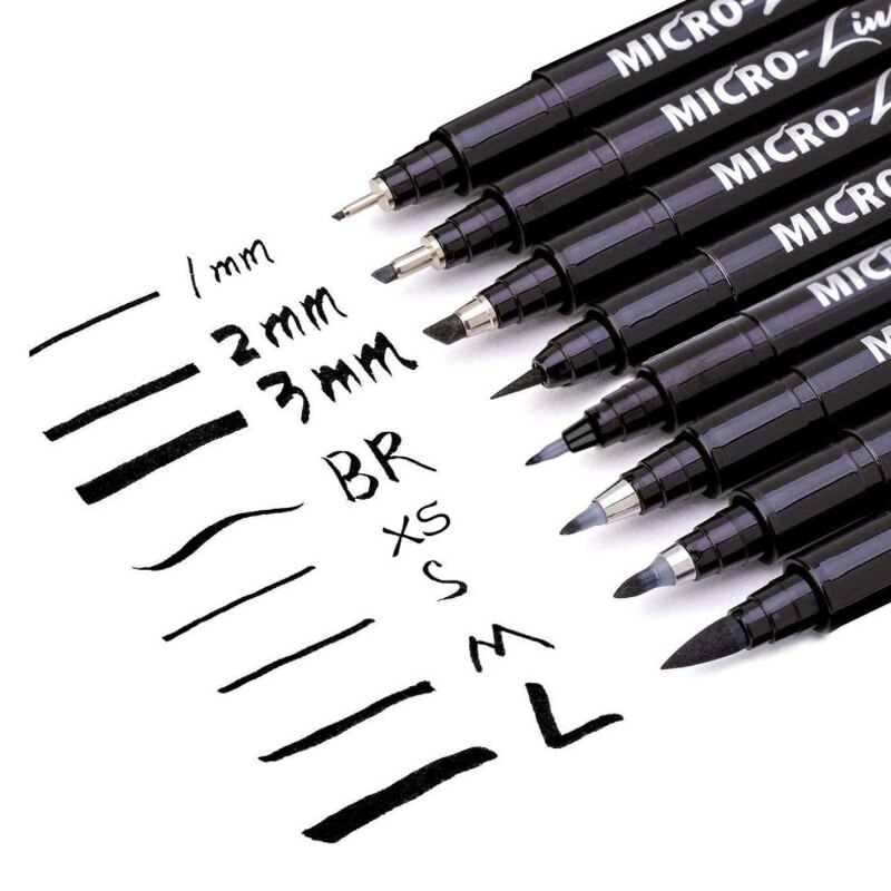 8/10/12/16Pcs Calligraphy Pen Neelde Drawing Line ... – Vicedeal