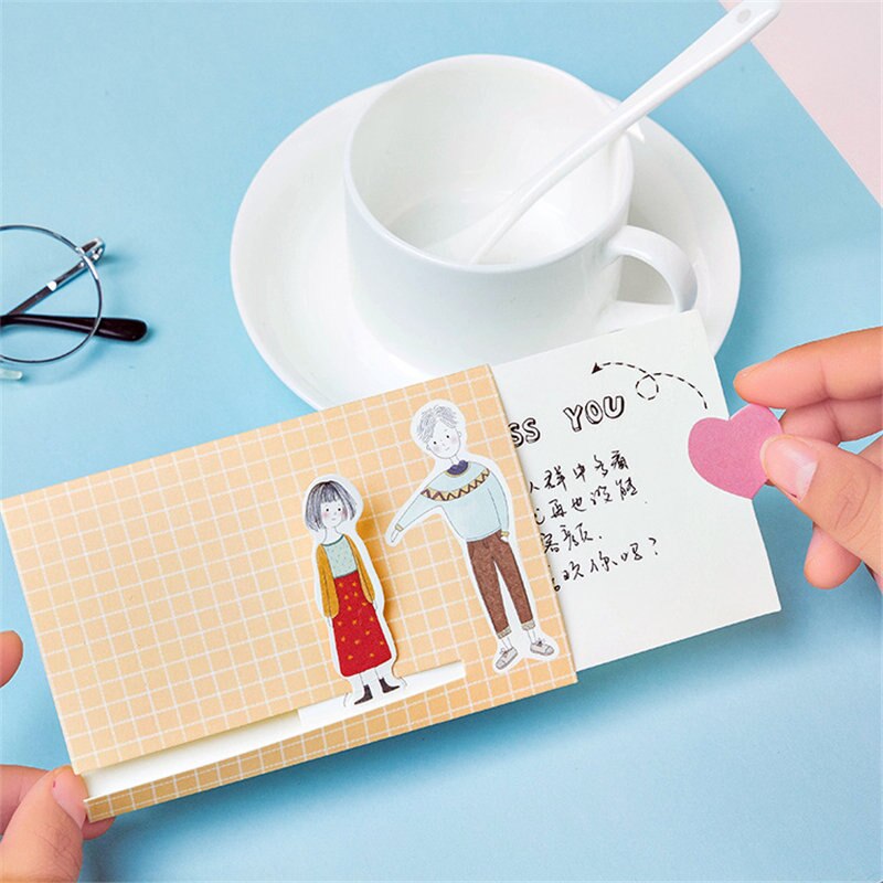 Coloffice 4PCs Korean Lovers Cute Envelop Greeting... – Vicedeal