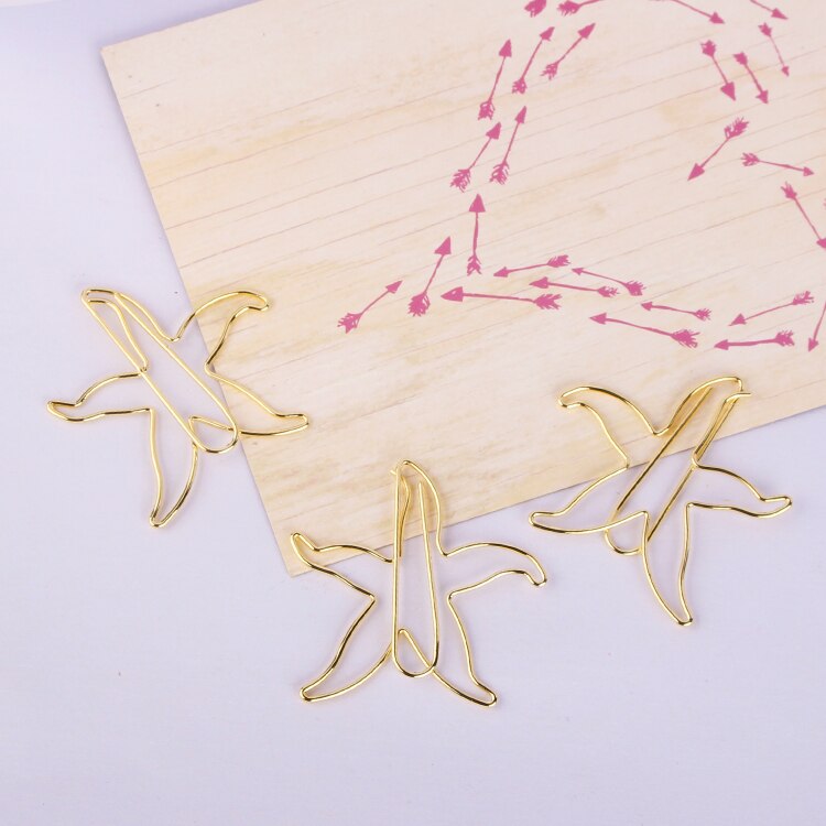 gold Starfish Paper Clips Multi-functional Metal C... – Grandado
