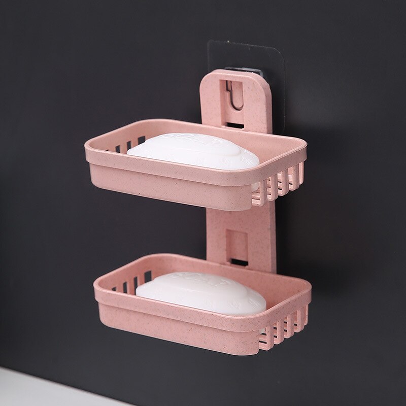 Soap Rack Wall Mounted Soap Holder Drainable Plast... – Vicedeal