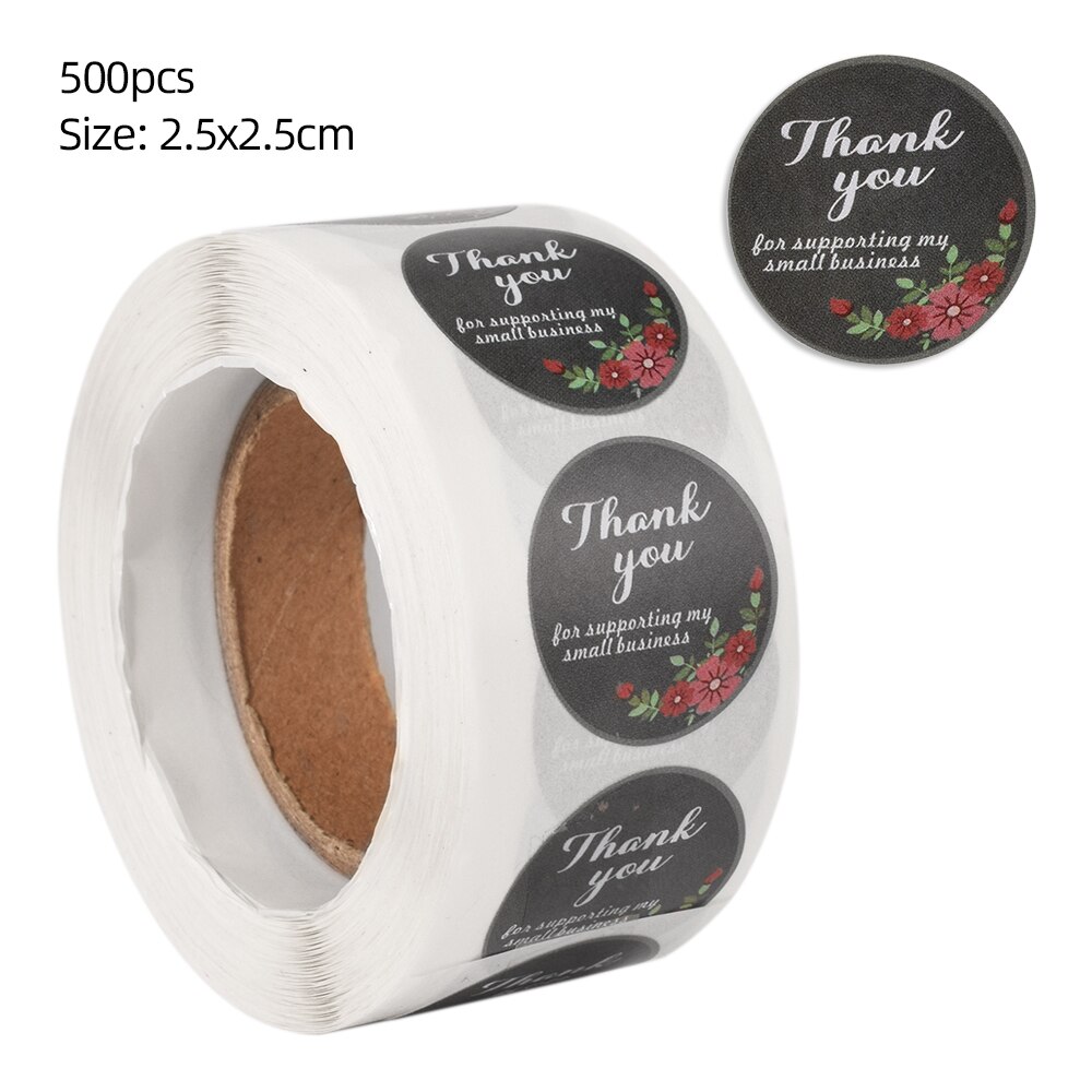 500Pcs/Roll Dank U Stickers Handgemaakte Sticker C... – Grandado