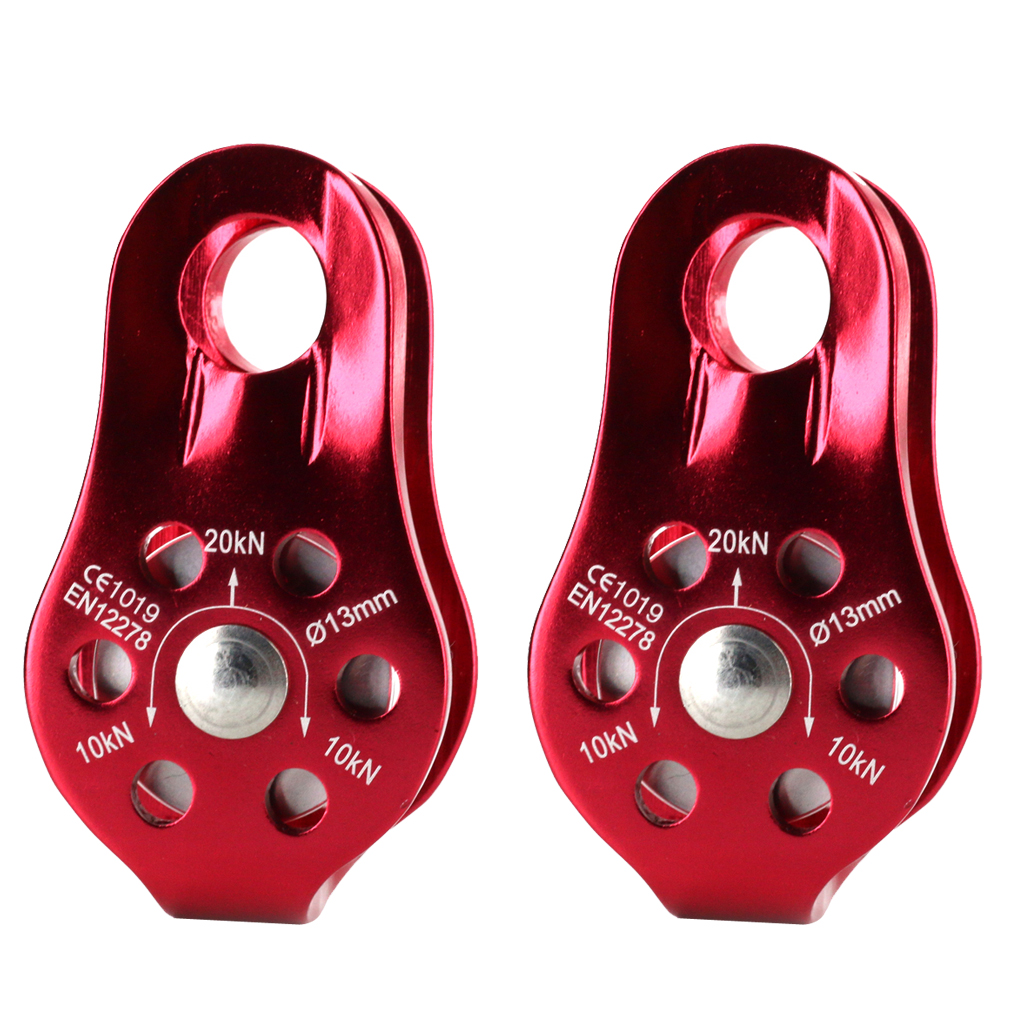 2Pcs 20KN Rescue Mountaineer Climbing Pulley Cavei... – Vicedeal