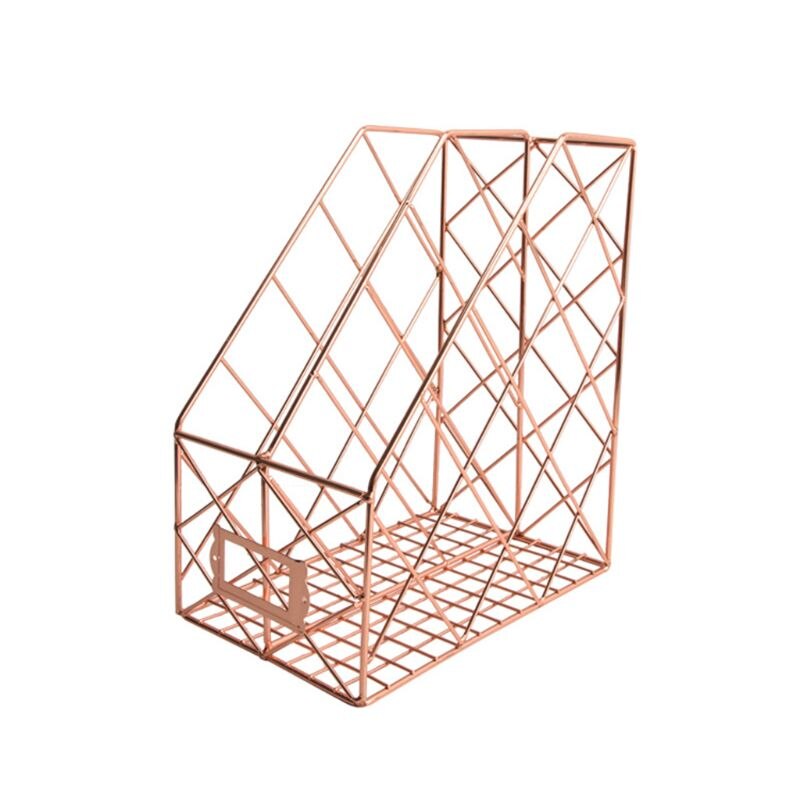 Nordic Wrought Iron Grid File Holder Simple Double... – Grandado