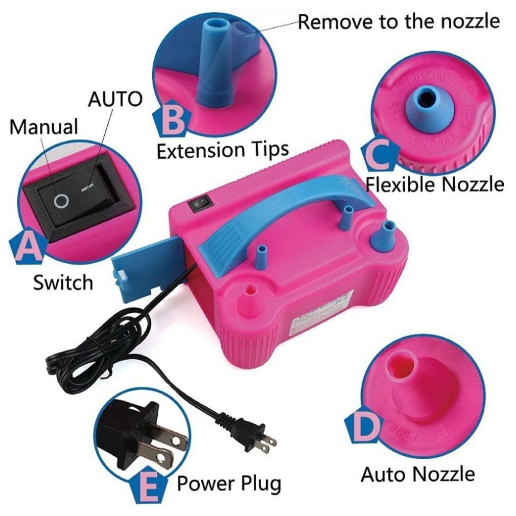 220V Elektrische Ballon Inflator Pomp Ac Plug Dubb... – Vicedeal