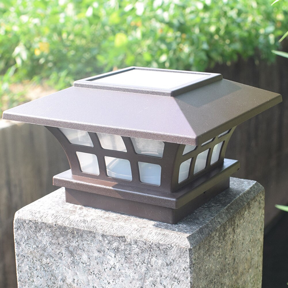 Control Waterproof Porch LED Solar Garden Pillar L... – Grandado