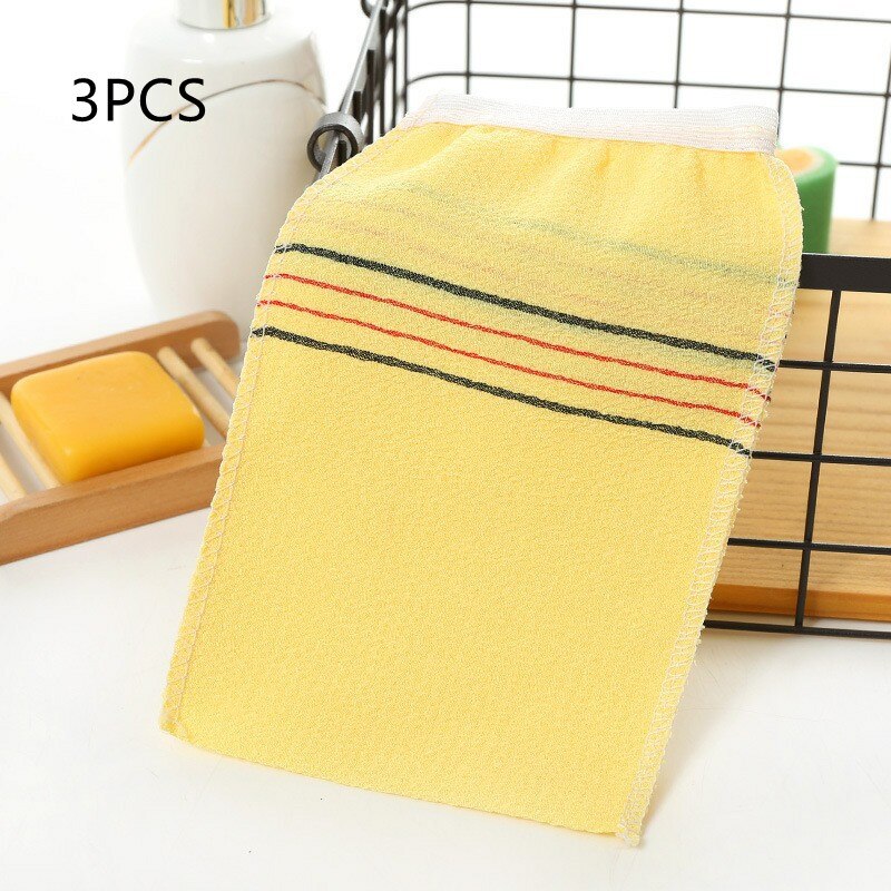 3pcs Korean Exfoliating Body Scrub Towel Bath Mass... – Grandado