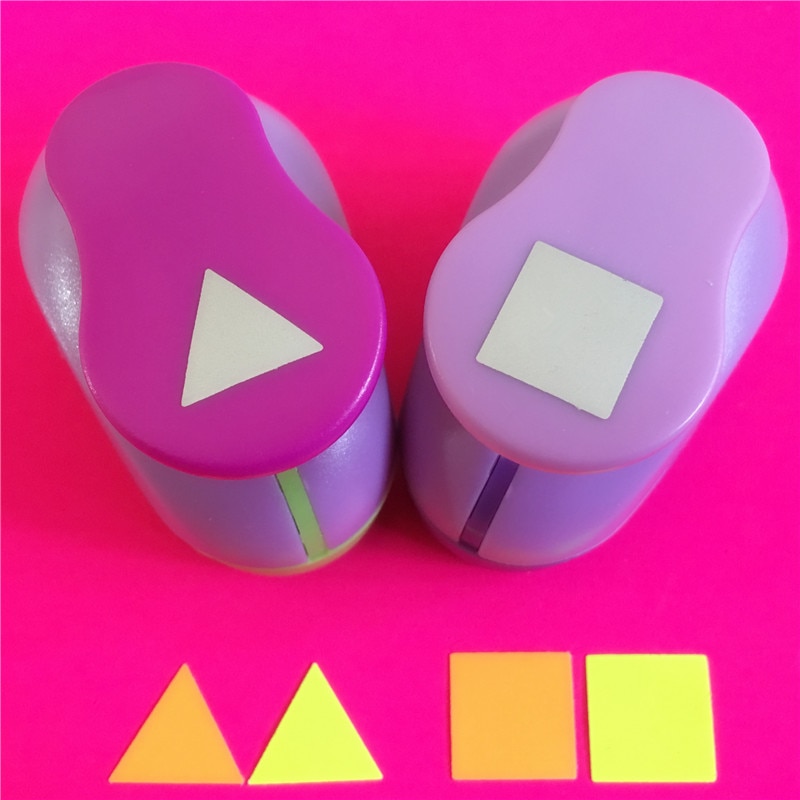 2pcs Triangle and Square Shape 1 inch craft punch ... – Vicedeal