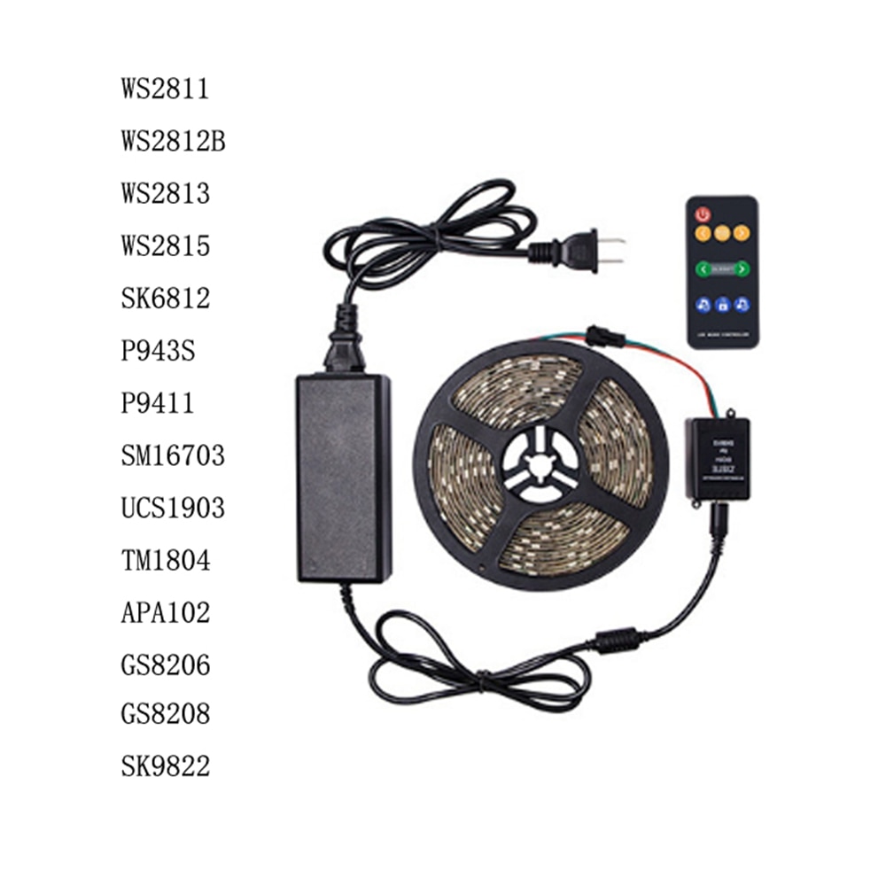 SP106E 9 Toetsen Led Muziek Controller Voor WS2811... – Grandado