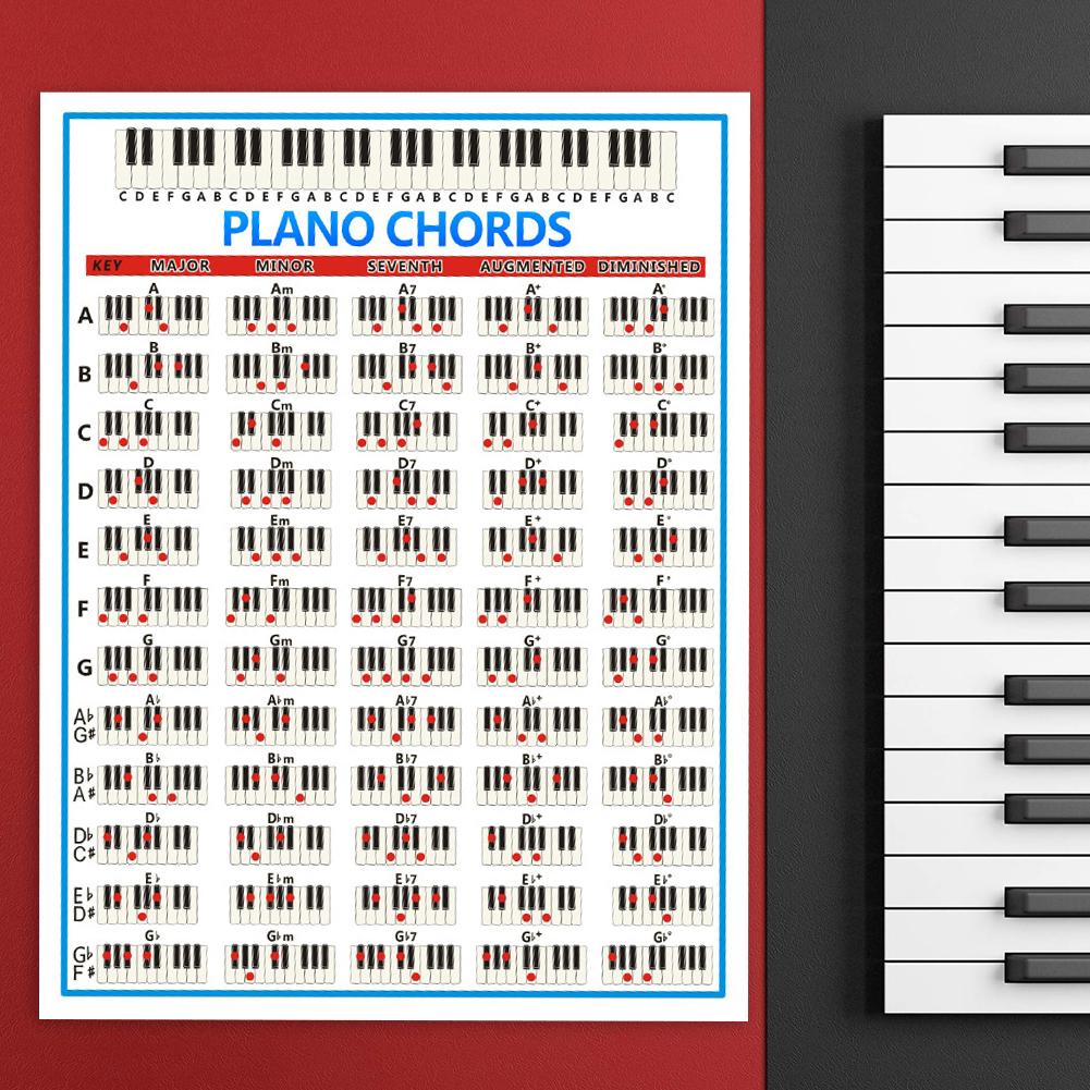 Piano Chord Practice Sticker 88 Key Beginner Piano... – Vicedeal