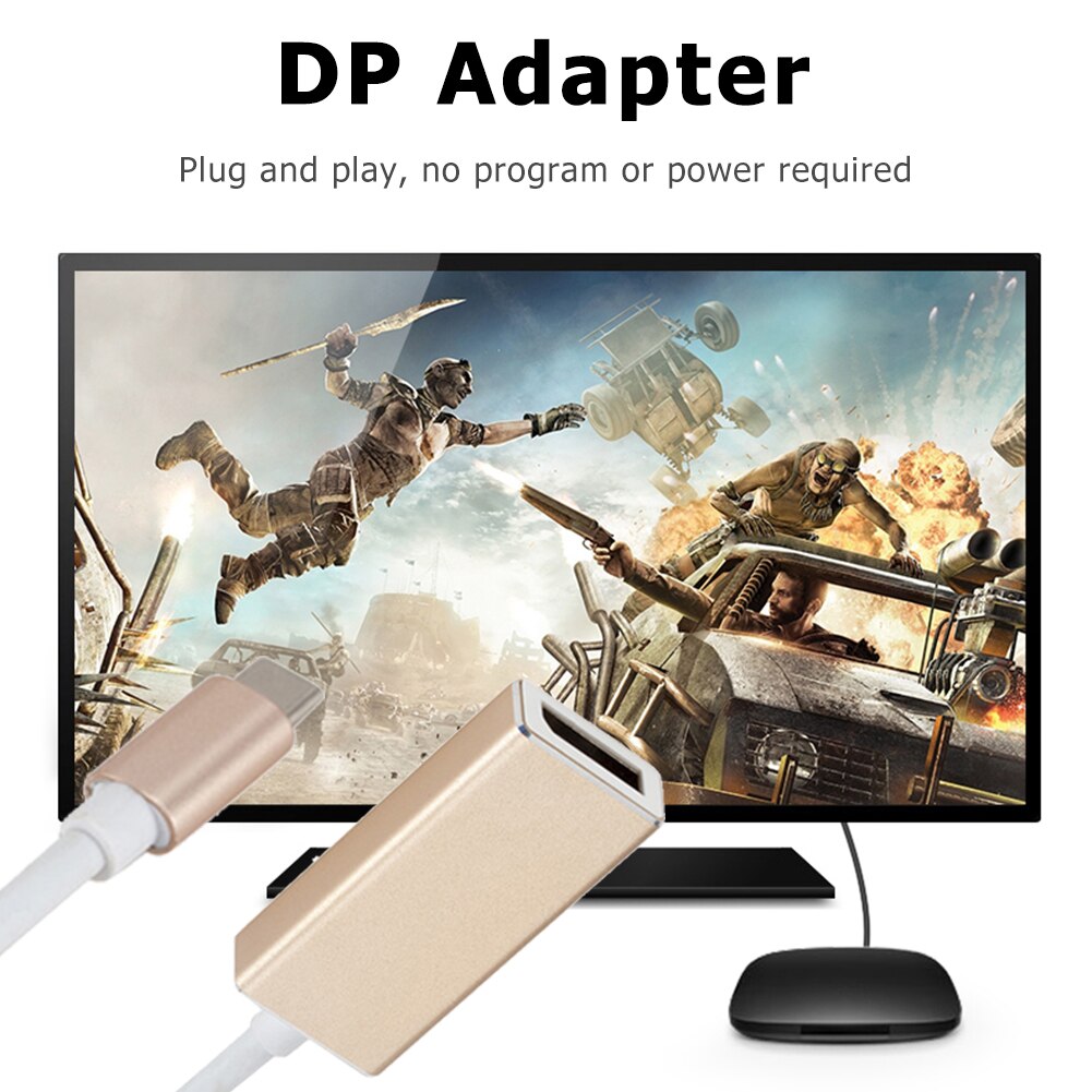 Type C to DP Display Port HD Converter Gaming Vide... – Grandado