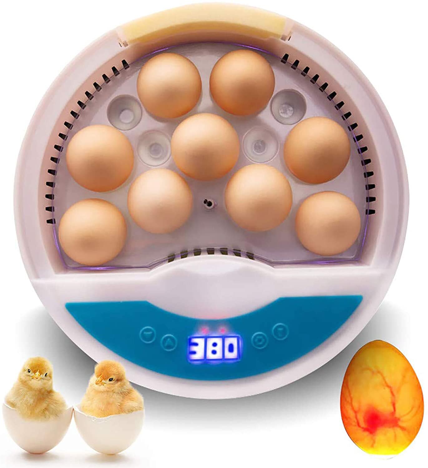 9 egg incubator poultry mini incubator semi-automa... – Grandado