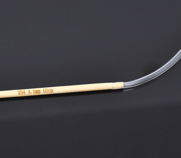 1 par bambus 50cm rundpind (us størrelse 4/ 3.5mm) – Grandado