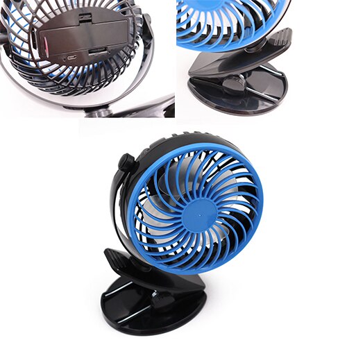 USB Mini Car Fan Cooler Clip-on Charging Silent Fa... – Grandado