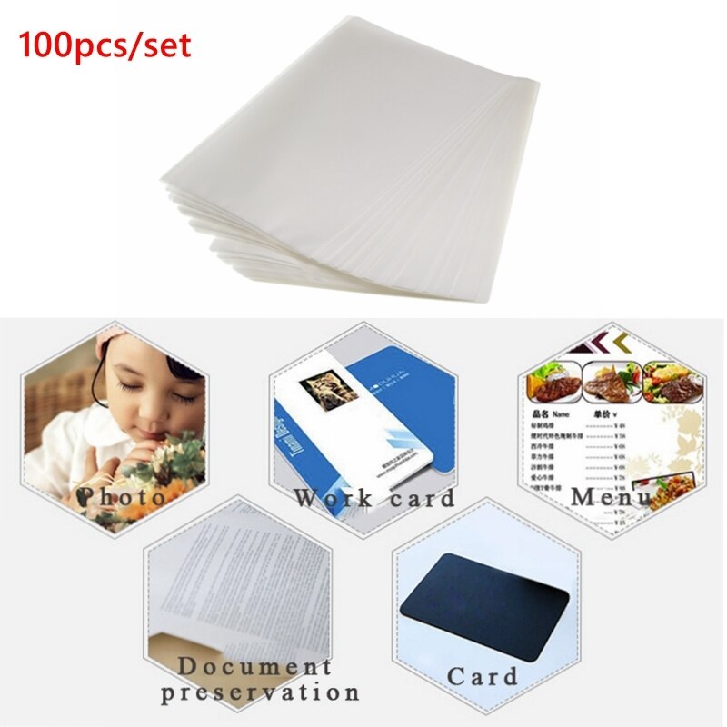 100 Pcs Lamineren Film Duidelijk Blad Lamineren Fo... – Grandado