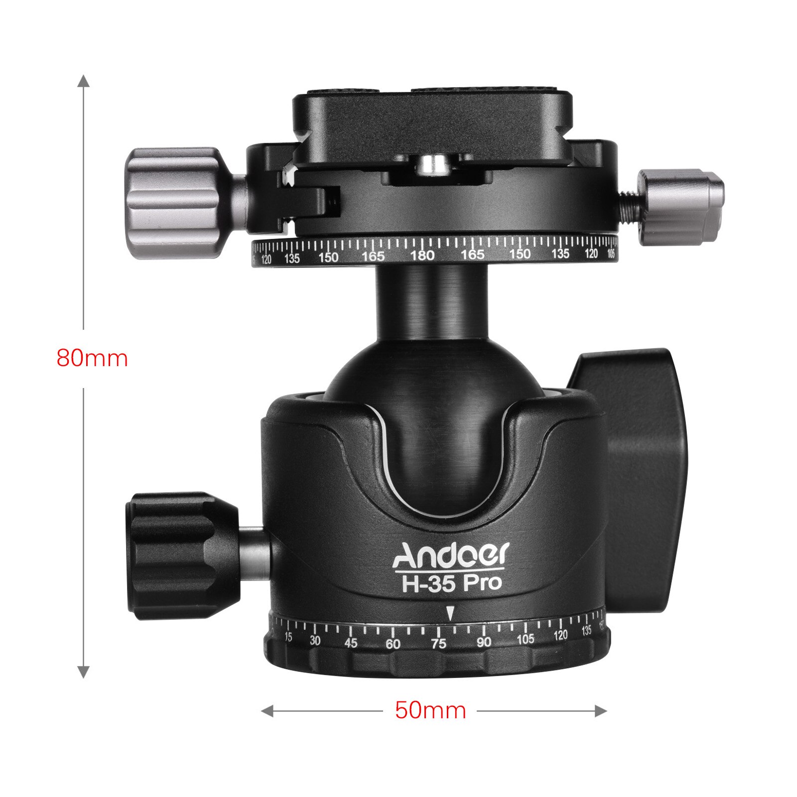 Andoer H-35 Pro Panorama Ballhead Ball Head Tripod... – Grandado