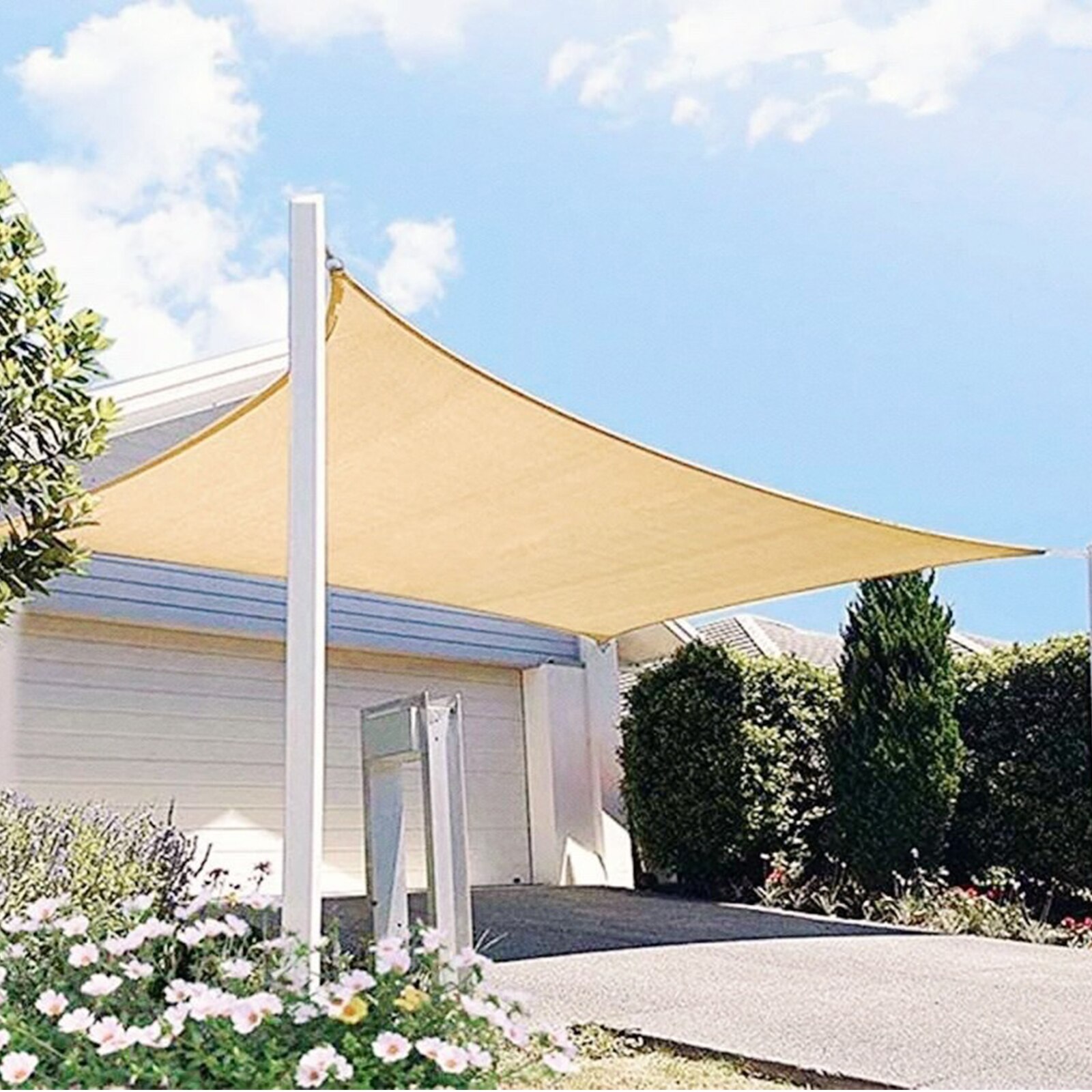 Triangle Sun Shade Sail Canopy For 98%UV Block Sun... – Vicedeal