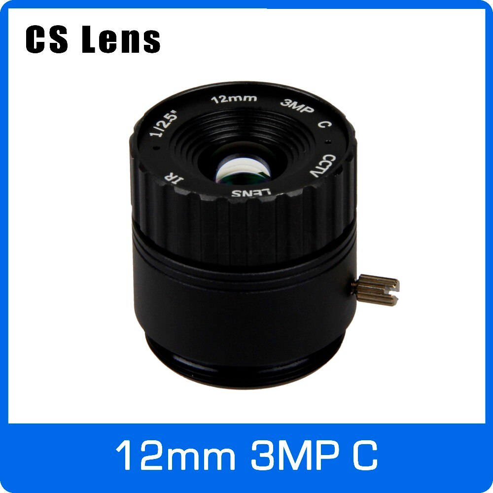 3Megapixel 12mm CS Mount Fixed 1/2.5 inch CCTV Len... – Grandado