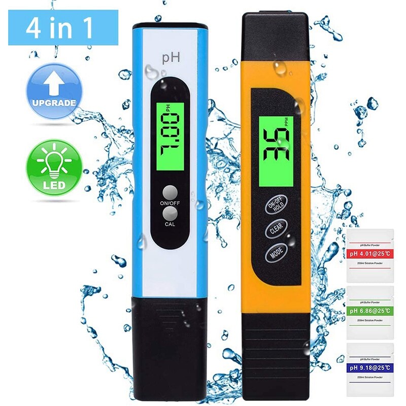 Ph Meter, Digital Water TDS Meter 0.01 Resolution ... – Vicedeal