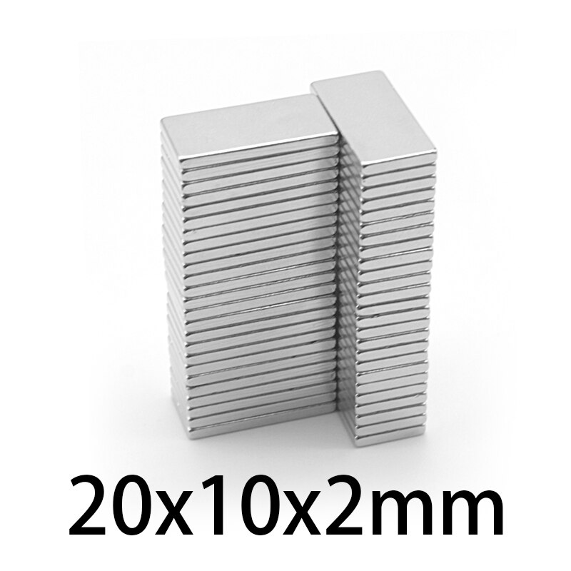 10/30/50/100/200 Pcs 20x10x2 Neodymium Magnet 20mm... – Vicedeal