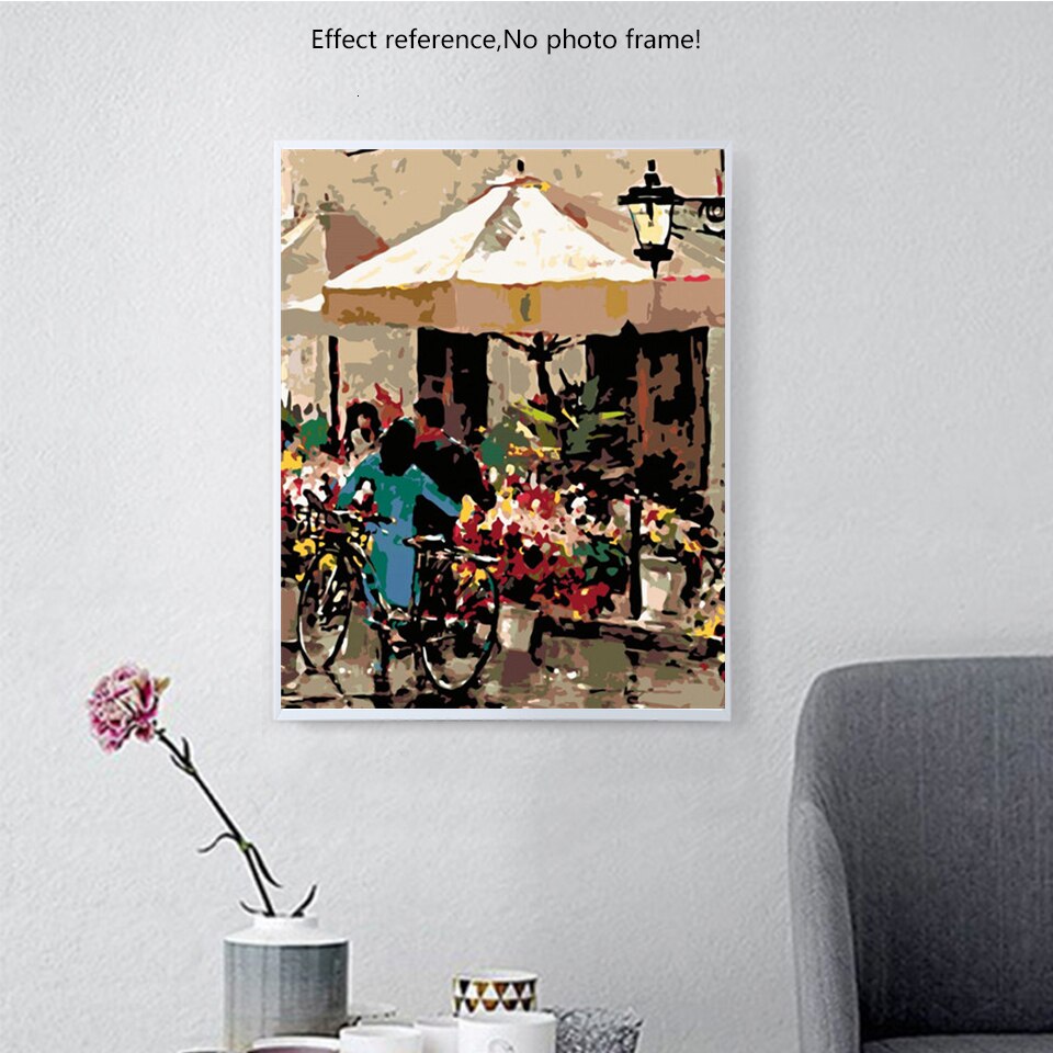 AZQSD Adults DIY Unframe Oil Painting By Numbers C... – Grandado