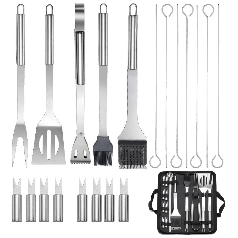20PCS/Set Barbecue Tool Stainless Steel Barbecue T... – Vicedeal